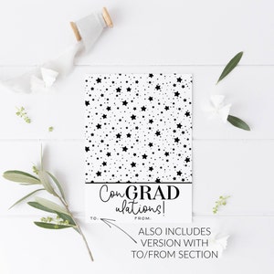 Printable Graduation Mini Cookie Card, Congradulations Cookie Card ...