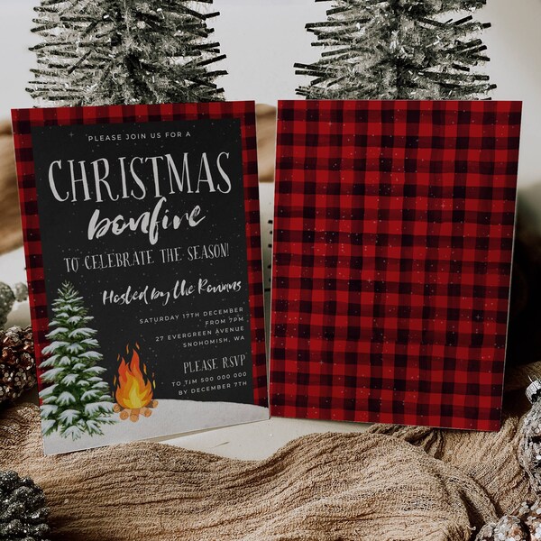 Bonfire Invitation - Etsy