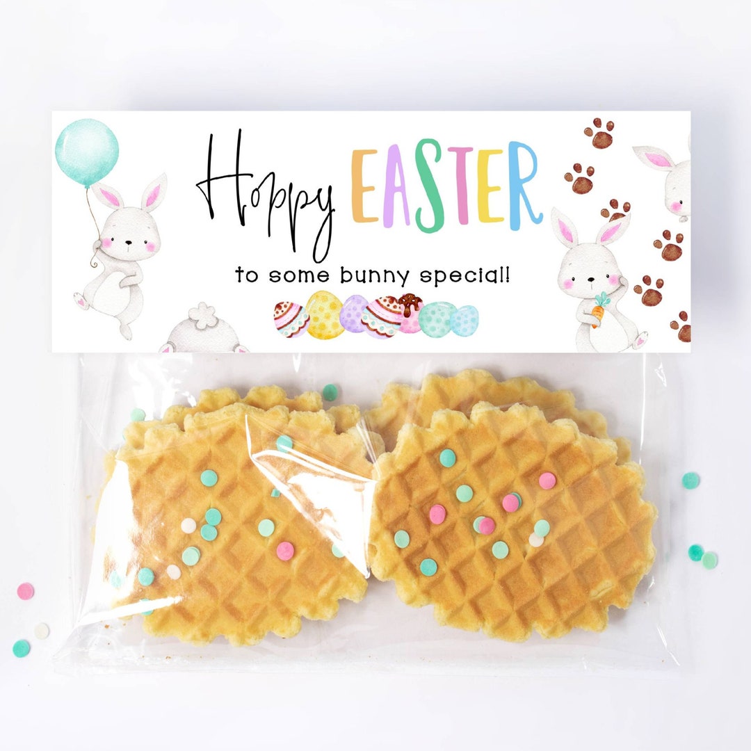 Easter Treat Bag Toppers, Printable Hoppy Easter to Some Bunny Special ...
