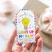 You Light up My Day Valentine Gift Tag Template, Printable Finger ...