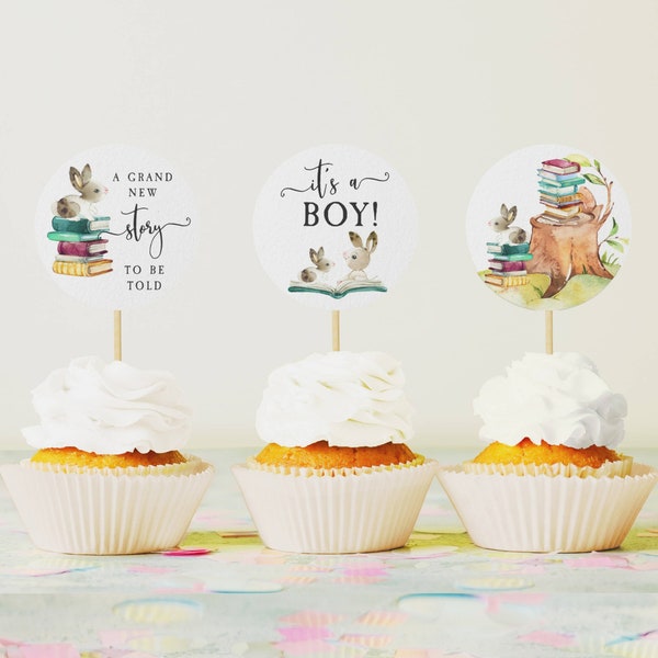 Book Cupcake Topper - Etsy