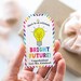 Here's to A Bright Future Gift Tag Template Printable - Etsy