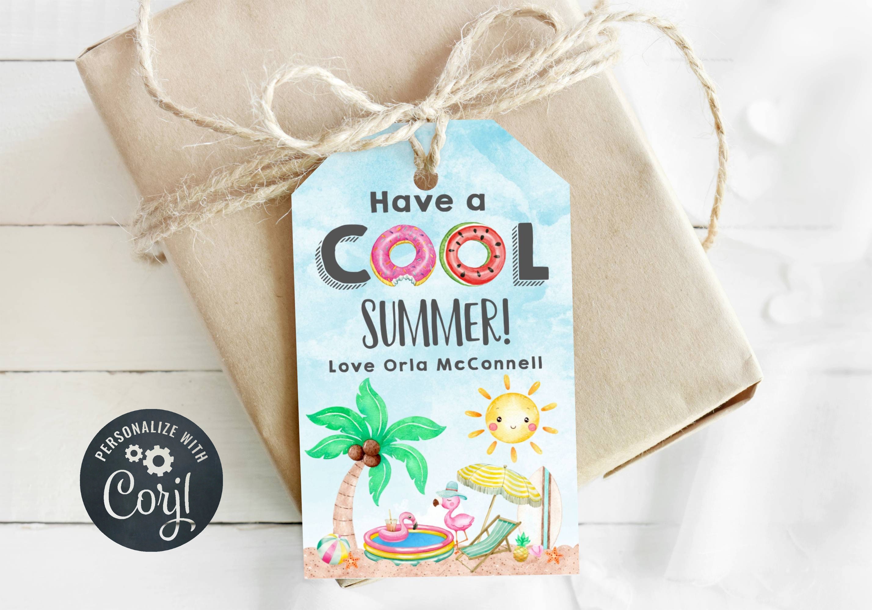 Have A Cool Summer Gift Tag Template Printable End of School - Etsy