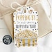 New Year's Eve Popcorn Gift Tag Template, Printable Just Popping by NYE ...