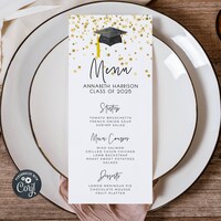Menu for Graduation Party, Graduates Menu, Graduation Party Table ...