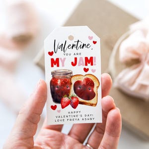 Jam Valentine's Day Gift Tag Template, Printable You Are My Jam Favor ...