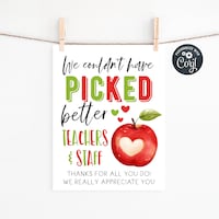 Teacher Thank You, Teacher Gift Tag, Teacher Appreciation Gift Tag ...