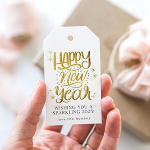 Happy New Year Gift Tag Template, Printable New Year's Eve Party Favor ...