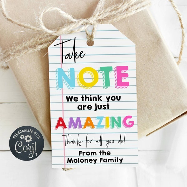 Employee Appreciation Note Pads - Etsy