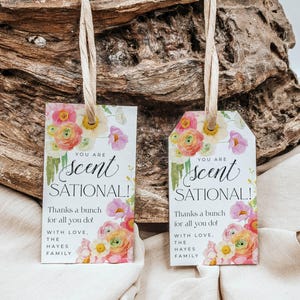 Flowers Appreciation Gift Tag Template, Printable You Are Scent ...