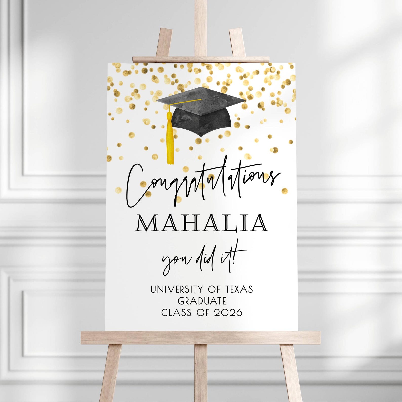 Graduation Welcome Sign Template, Printable Congratulations Graduate ...