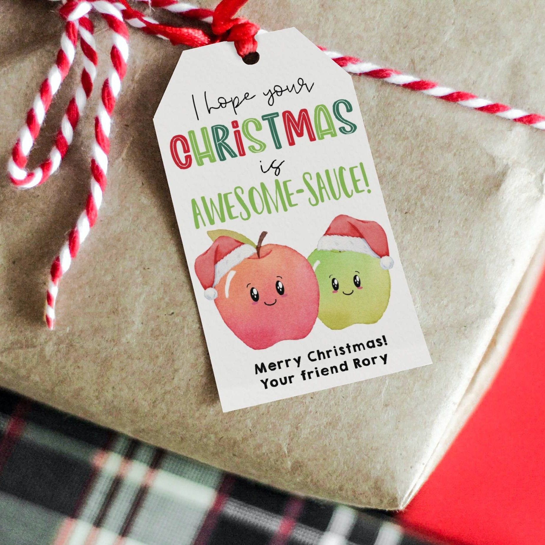 Hope Your Christmas is Awesome Sauce Gift Tag Template, Printable ...