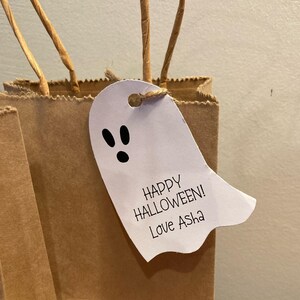 Halloween Ghost Gift Tag Template, Printable Spooky Cute Ghoul Favor ...