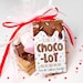 Chocolate Gift Tag Template Thanks A Choco-lot Printable - Etsy