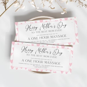 Editable Mother's Day Gift Certificate Template, Printable Love Hearts ...