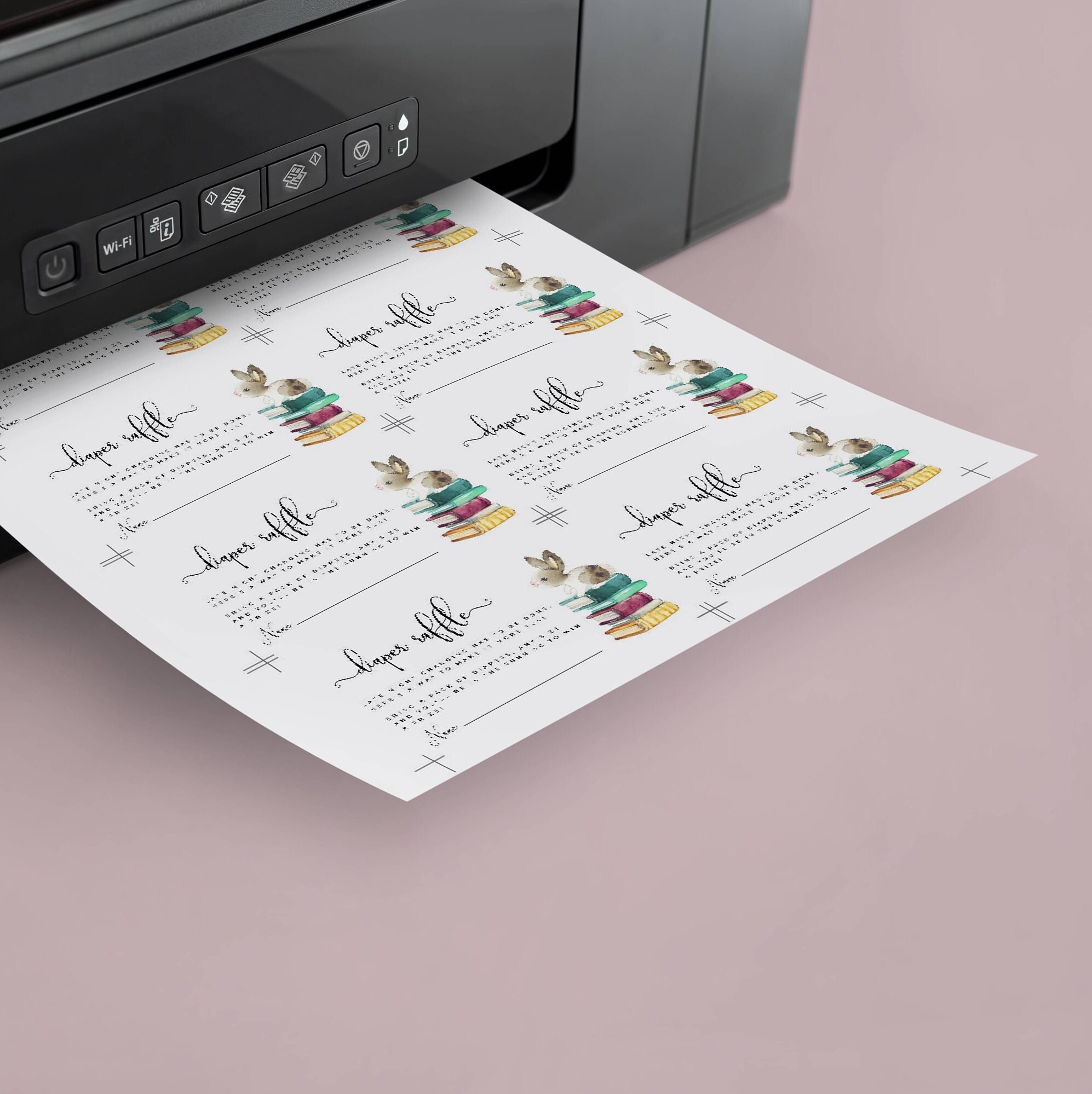 Storybook Baby Shower Diaper Raffle Ticket Printable Book - Etsy