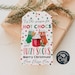 Hot Chocs and Fuzzy Socks Christmas Gift Tag Template, Printable ...