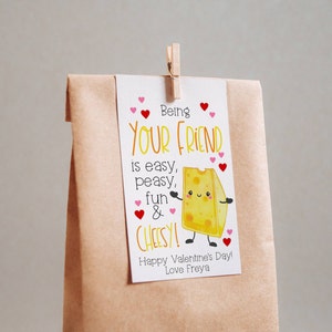 Cheese Valentine's Day Gift Tag Template, Printable Easy Peasy Fun ...