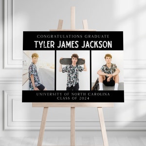 Bold Graduation Welcome Sign Template, Printable Minimal Photos ...