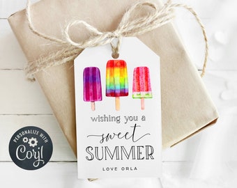 Ice Cream Favor Tag - Etsy