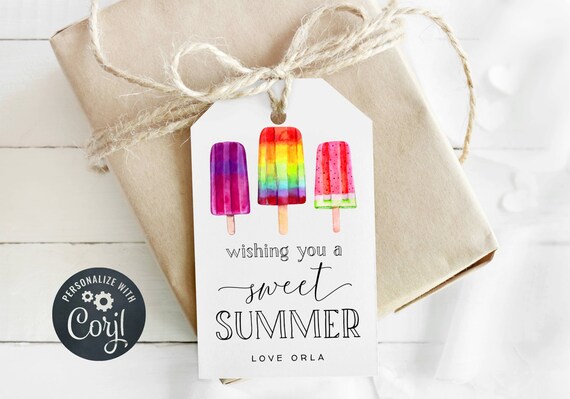 Have A Sweet Summer Gift Tag Template Printable End of School | Etsy