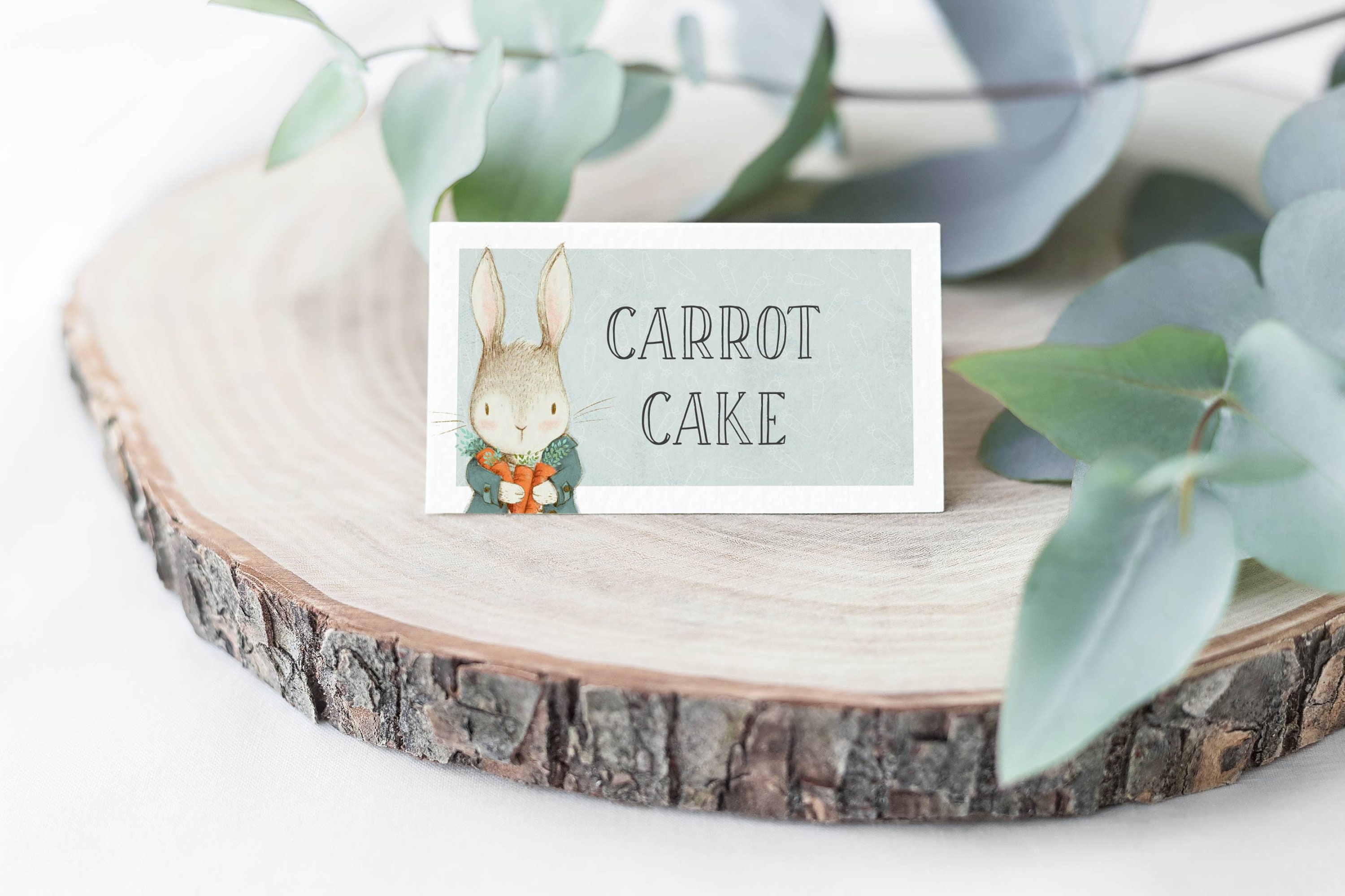 Editable Easter Food Label Template Printable Easter Bunny | Etsy