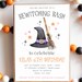 Bewitching Bash Halloween Birthday Invitation Template, Printable Witch ...