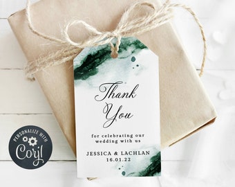 Green Gift Tags | Etsy