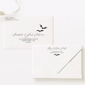 Editable Halloween Envelope Template, Printable Spooky Bats Envelope ...