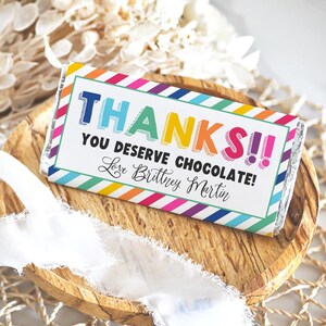 Teacher Appreciation Chocolate Bar Wrapper Template, Printable You ...