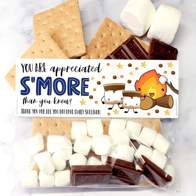 Editable S'mores Bag Topper Template, Printable Appreciated Smore Than ...