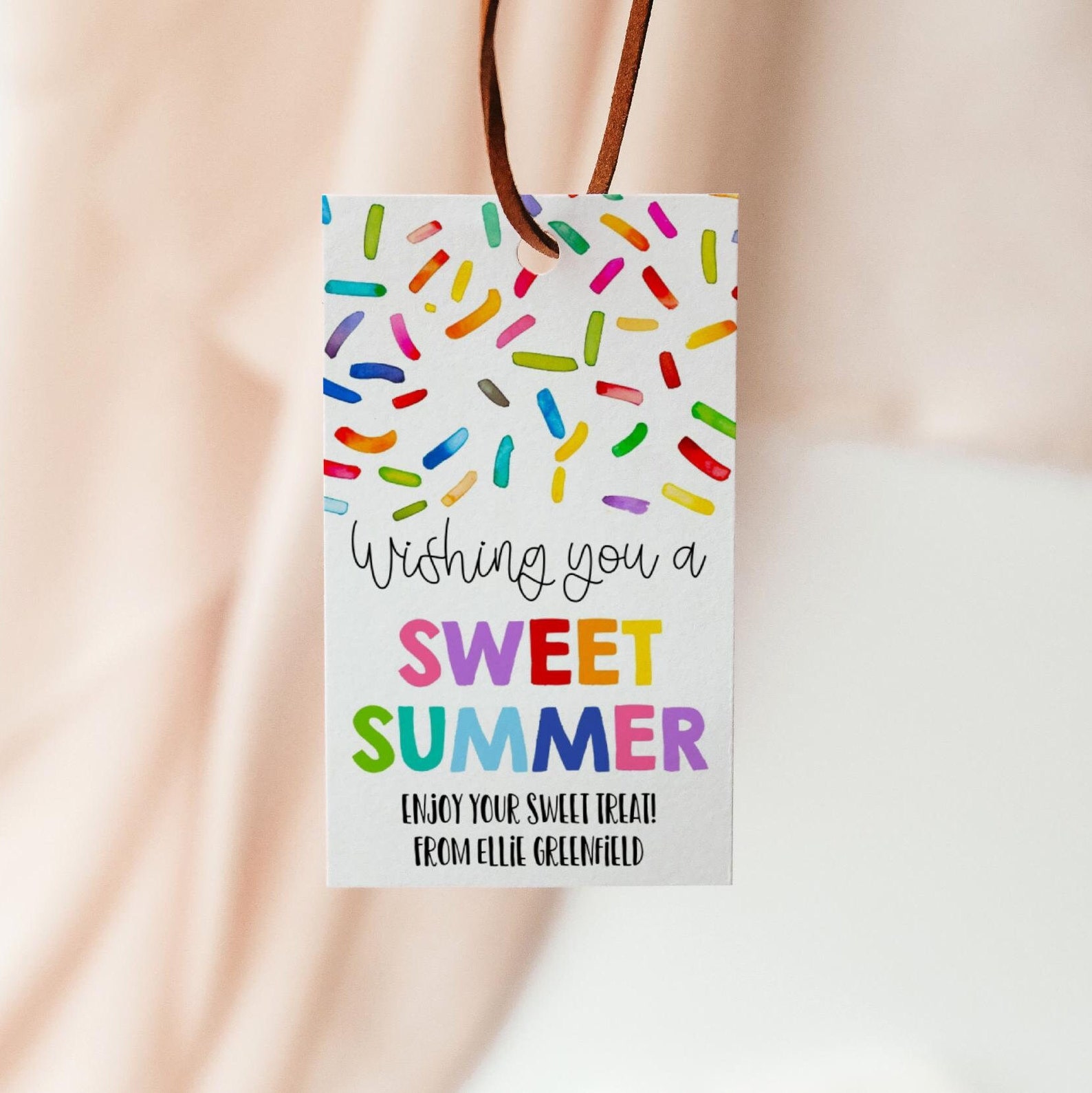 Have A Sweet Summer Gift Tag Template, Printable Sprinkles End of ...