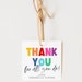 Thank You for All You Do Gift Tag Template, Printable Teacher ...