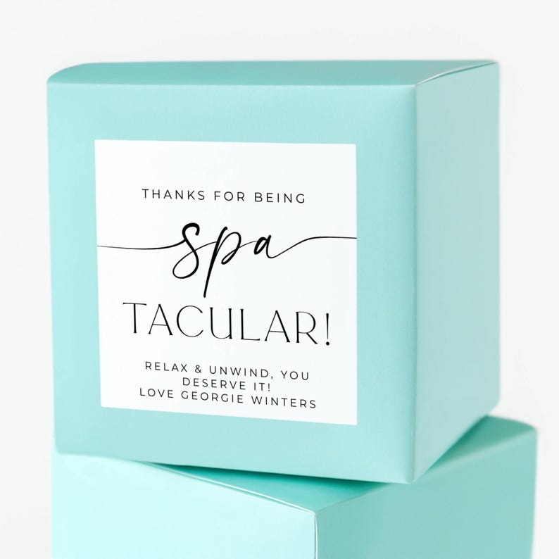 Spa Appreciation Gift Tag Template, Printable Teacher Thanks for Being ...