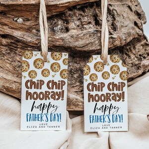 Father's Day Cookies Gift Tag Template, Printable Chip Chip Hooray ...