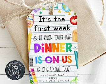 Back to School Teacher Gift Card Holder - Dinner on Us - Etsy