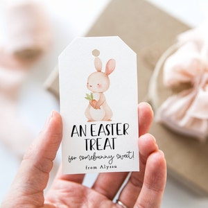 Easter Bunny Printable Gift Tag Template, an Easter Treat for Some ...
