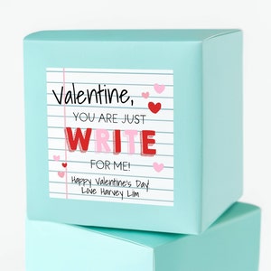 Valentine's Day Pencil Gift Tag Template, Printable You Are Just Write ...