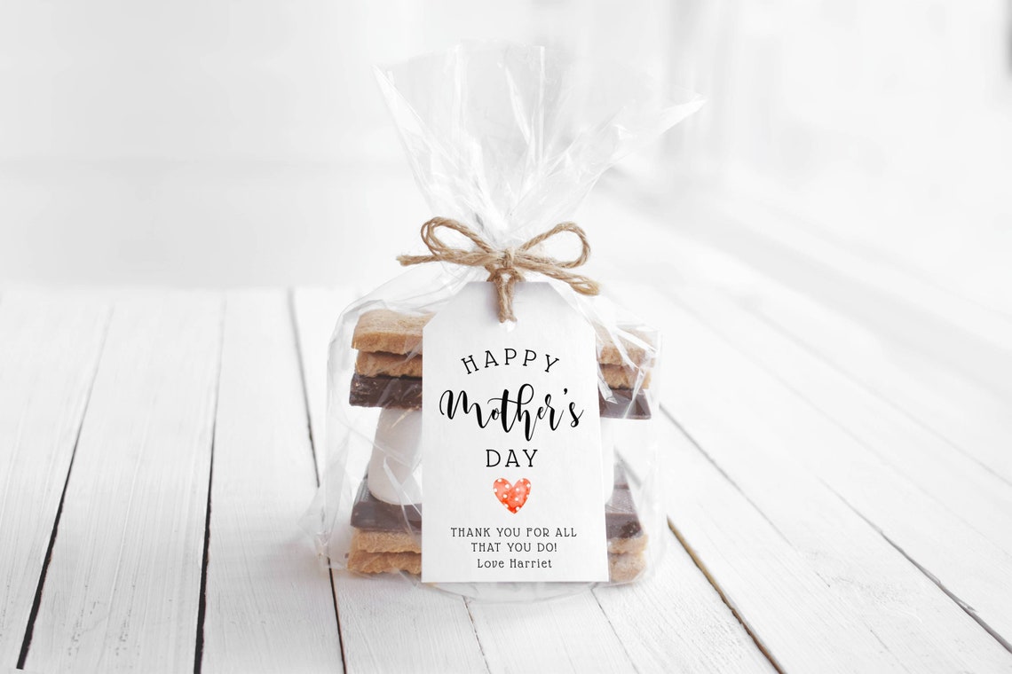 Minimalist Mother's Day Gift Tag Template Printable - Etsy