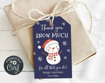 Snowman Thank You | Etsy