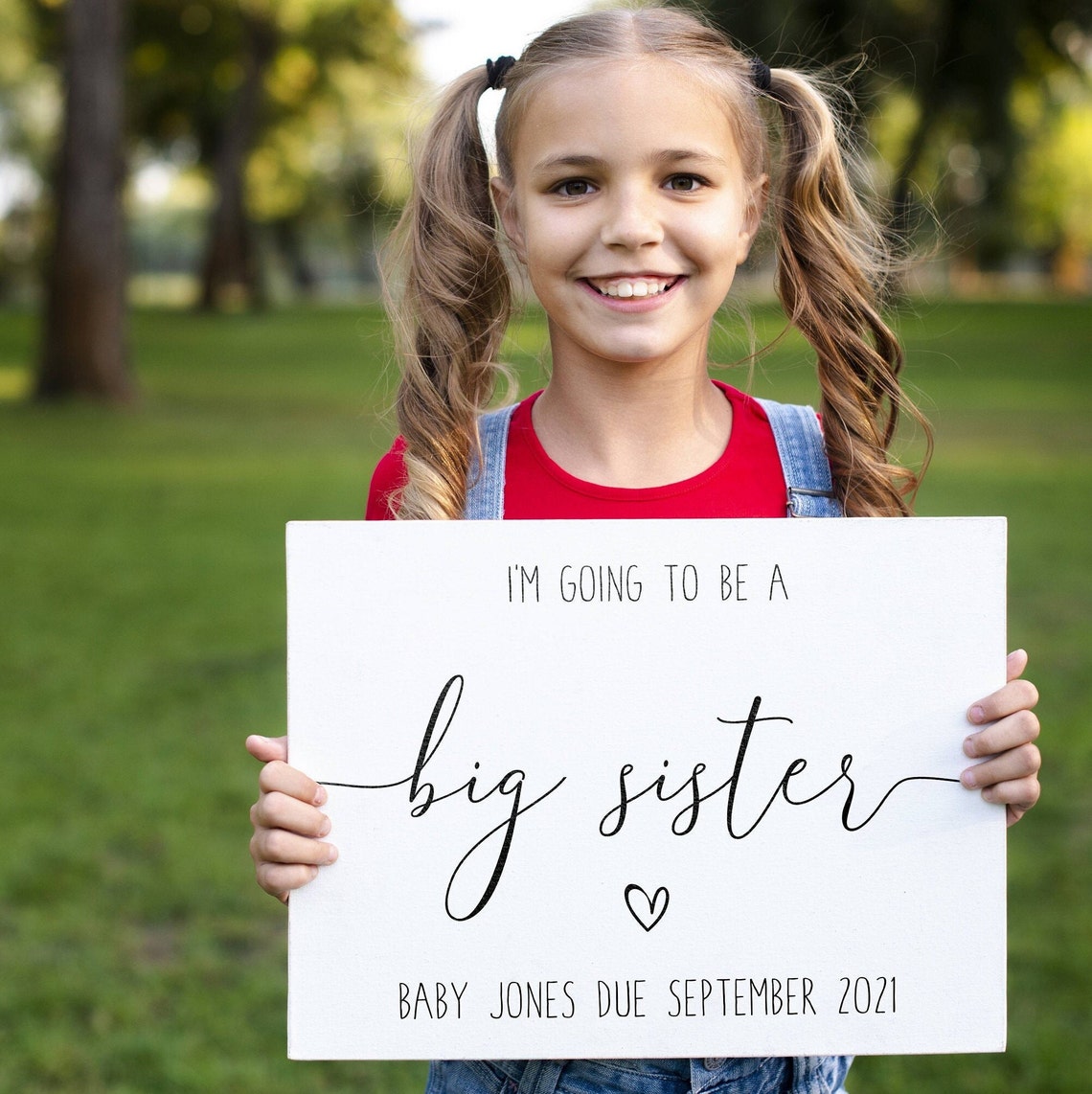 Big Sister Announcement Sign Template Printable Big Sister - Etsy