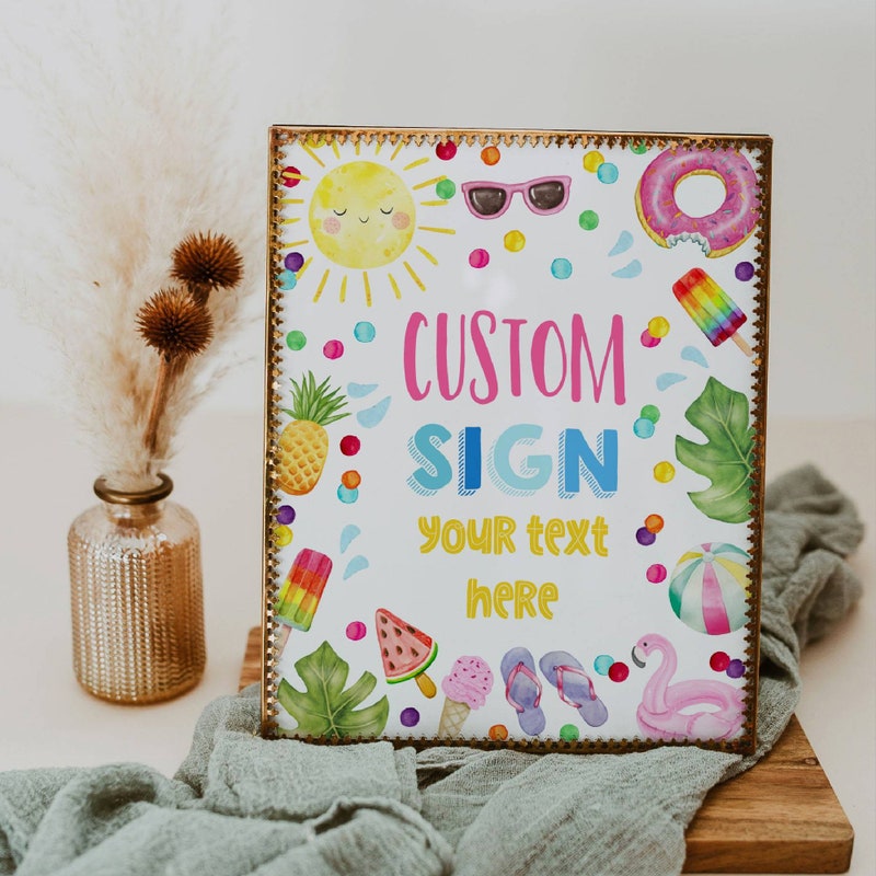 Birthday Party Sign - Etsy