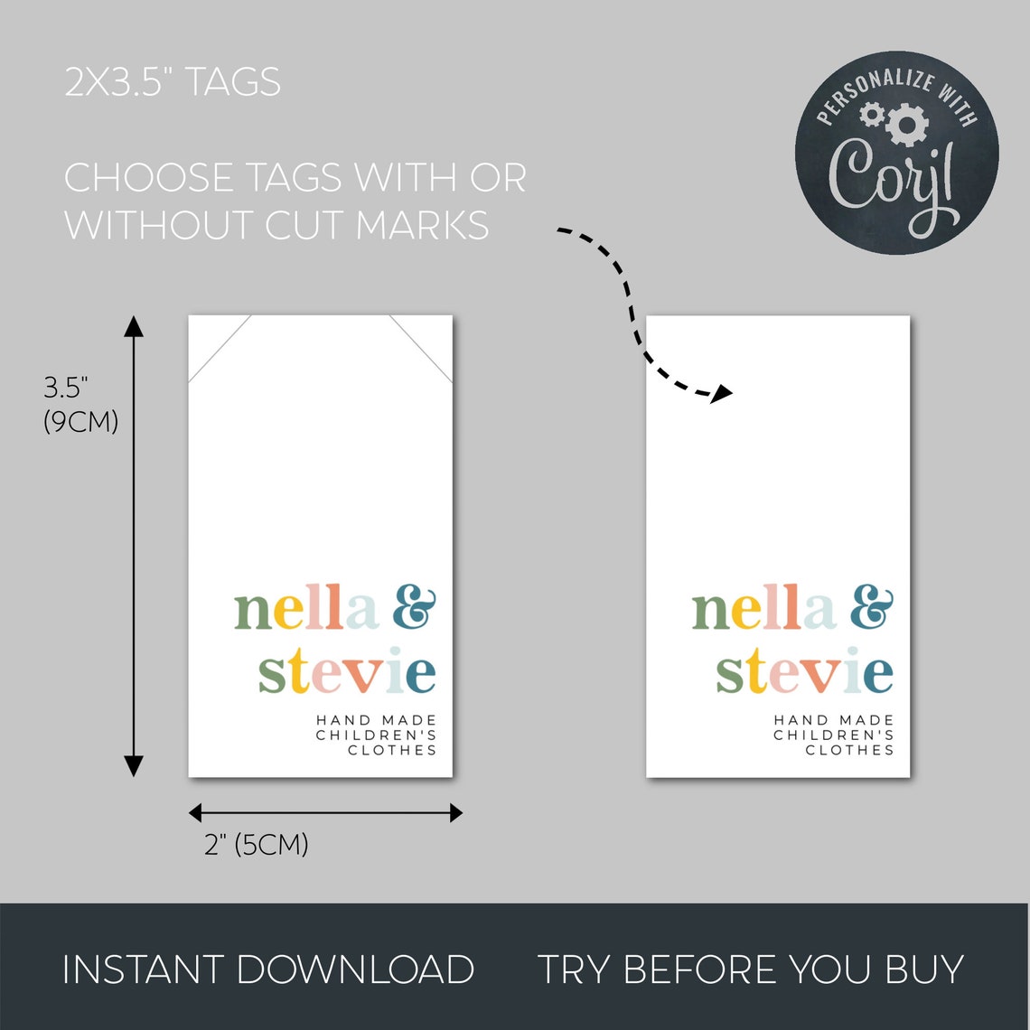 Editable Small Business Price Tag Template Printable | Etsy