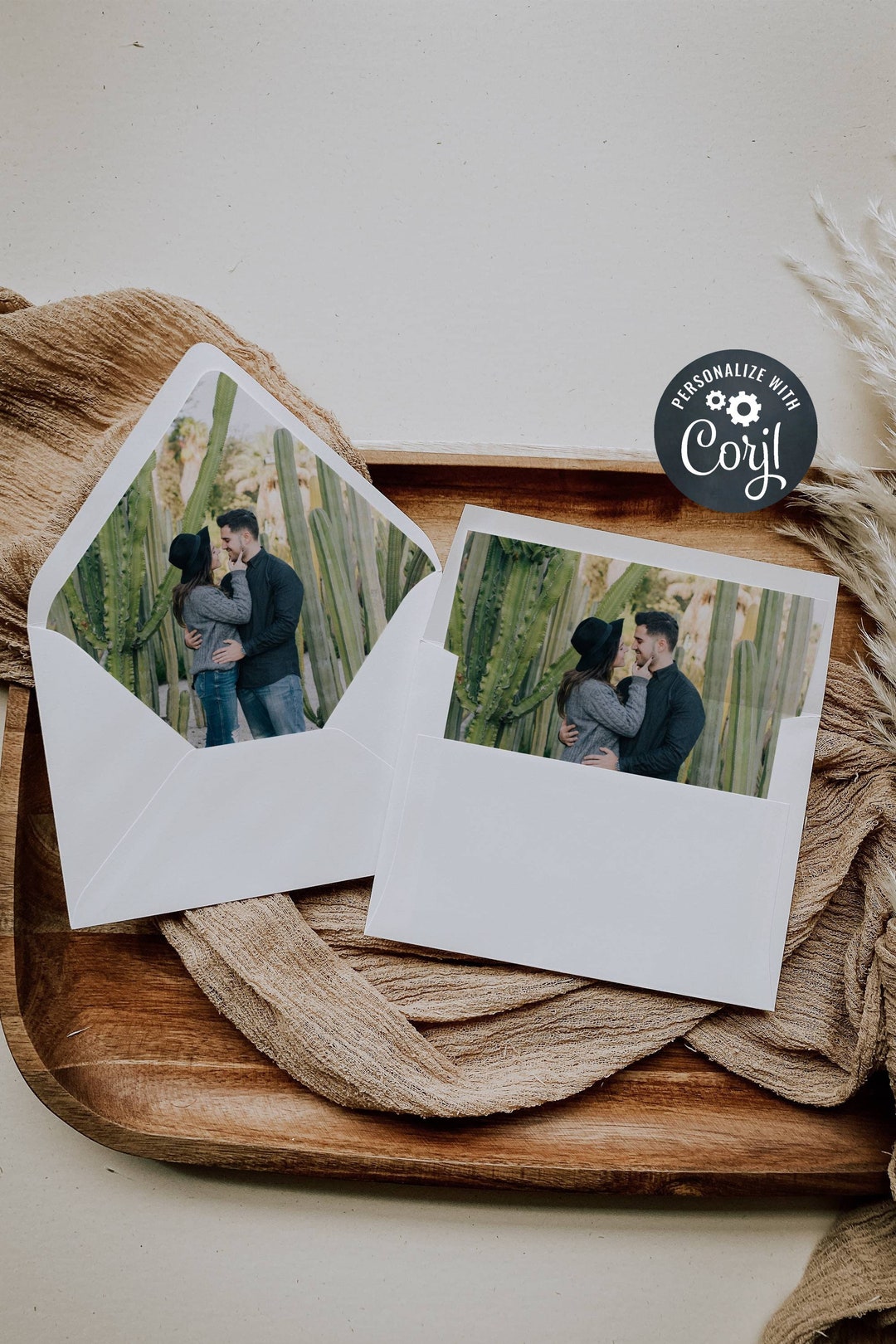 Editable Photo Envelope Liner Template Printable Modern - Etsy