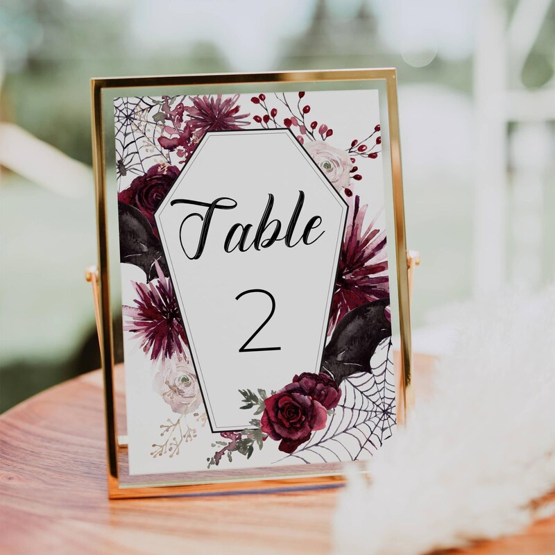 Spooky Table Numbers - Etsy