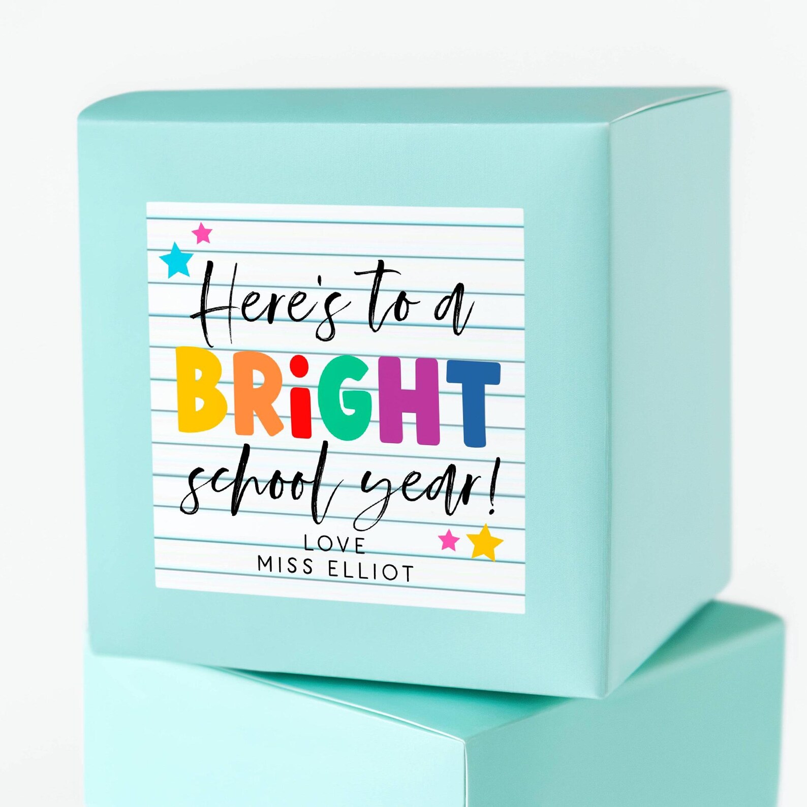 Here's to A Bright School Year Gift Tag Template, Printable Back to ...