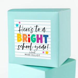 Here's to A Bright School Year Gift Tag Template, Printable Back to ...