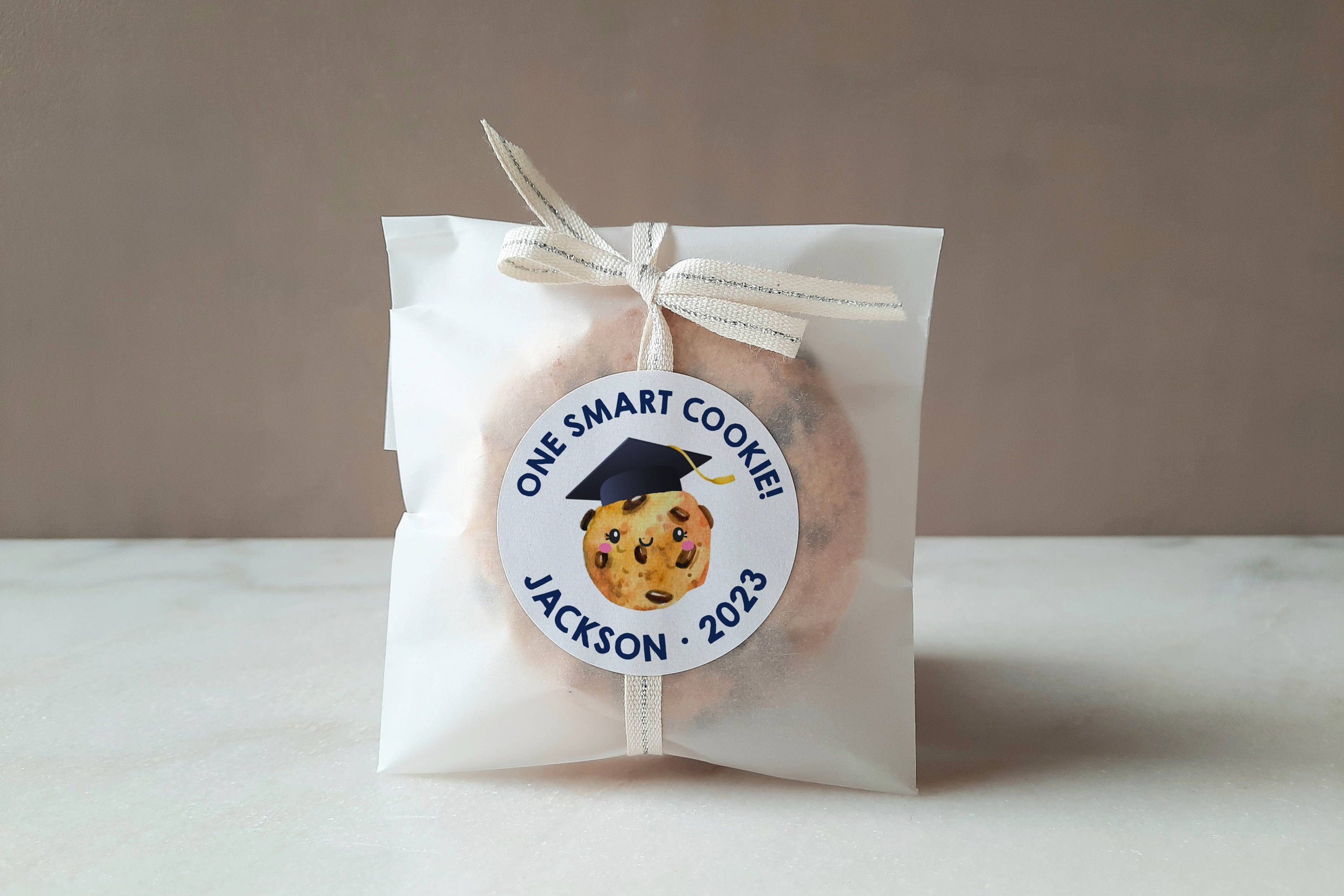 Printable Graduation One Smart Cookie Sticker Template - Etsy