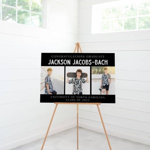 Bold Graduation Welcome Sign Template, Printable Minimal Photos ...