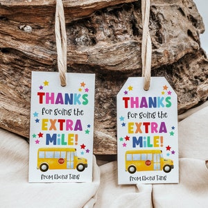 Editable Bus Driver Appreciation Gift Tag Template, Printable Thanks ...